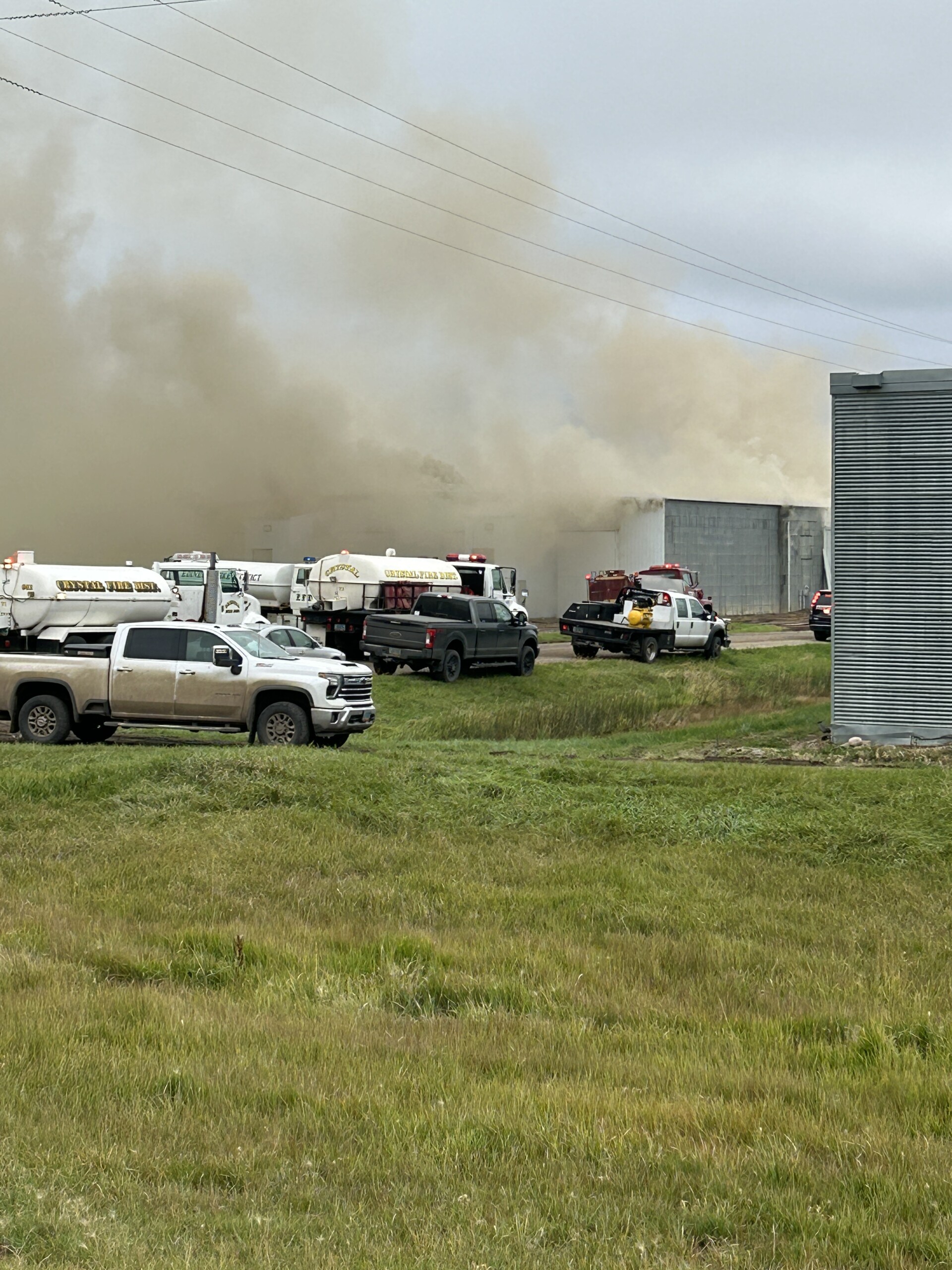 UPDATE: potato warehouse destroyed by fire in Hoople, ND - KVRR Local News